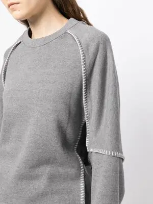 Goen.j Whipstitch Layered Sweatshirt