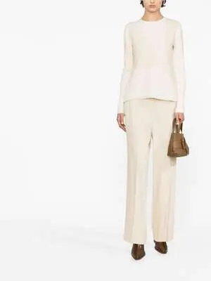 JIL SANDER Two-tone Knitted Jumper - Neutrals