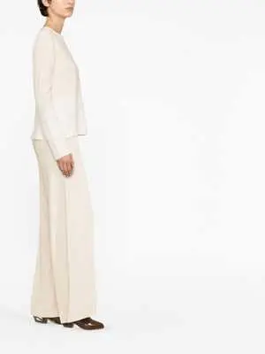 JIL SANDER Two-tone Knitted Jumper - Neutrals