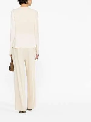 JIL SANDER Two-tone Knitted Jumper - Neutrals