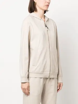 Brunello Cucinelli Cotton-blend Zip-up Hoodie