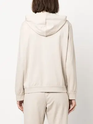 Brunello Cucinelli Cotton-blend Zip-up Hoodie