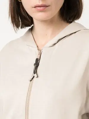 Brunello Cucinelli Cotton-blend Zip-up Hoodie