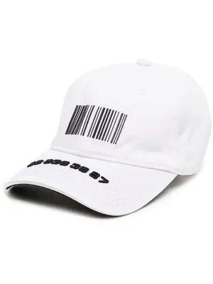 VTMNTS Barcode-print Baseball Cap - White