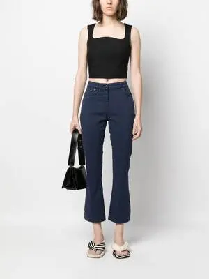 SEMICOUTURE Frederick Flared Cropped Jeans