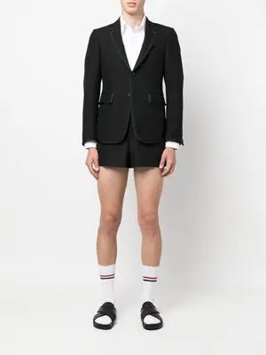 Thom Browne Satin-trim Wool Blazer