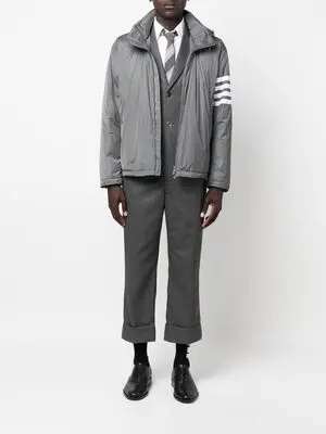 Thom Browne 4-bar Stripe Padded Jacket - Grey