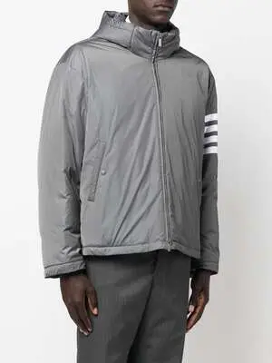Thom Browne 4-bar Stripe Padded Jacket - Grey