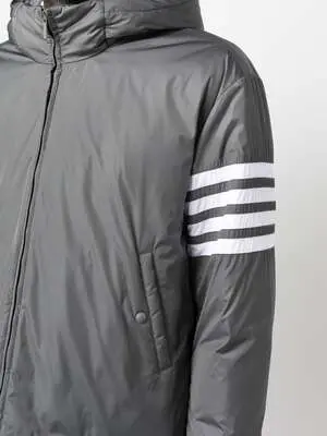 Thom Browne 4-bar Stripe Padded Jacket - Grey
