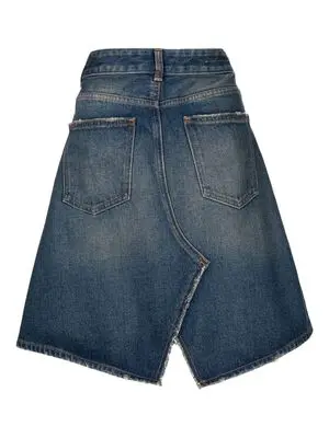 MAISON MARGIELA Distressed Denim A-line Skirt