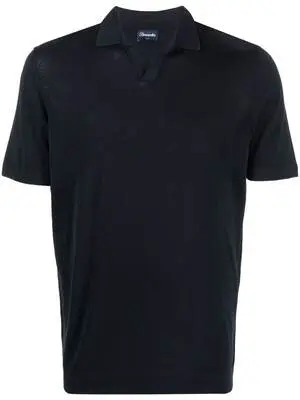 DRUMOHR Open-collar Polo Shirt