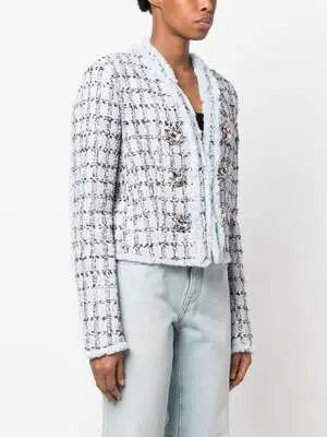 Philipp Plein Single-breasted Tweed Blazer