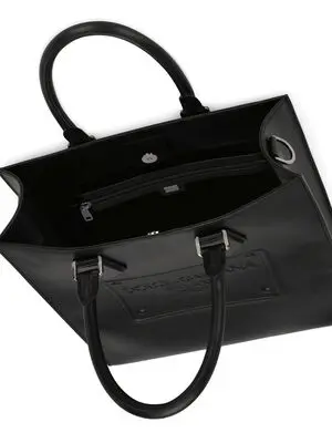 Dolce & Gabbana Logo-embossed Leather Tote Bag