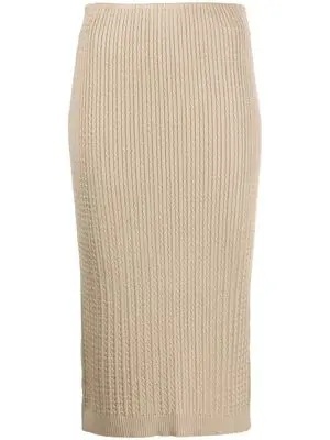 Ralph Lauren Hurnsney Cable-knit Skirt