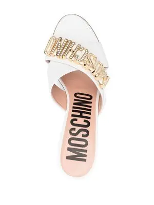 Moschino 110mm Logo-plaque Sandals
