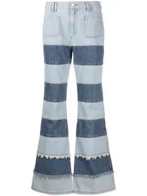 Andersson Bell Mahina Patchwork-stripe Jeans