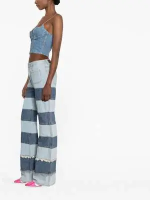 Andersson Bell Mahina Patchwork-stripe Jeans