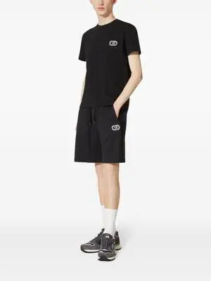 Valentino Garavani Vlogo Signature Cotton Bermuda Shorts