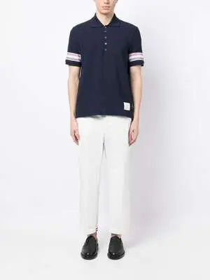 Thom Browne Chest Logo-patch Polo Shirt
