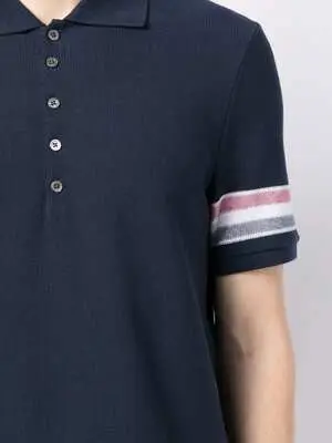Thom Browne Chest Logo-patch Polo Shirt