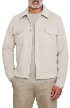 Vince Wool Blend Trucker Jacket