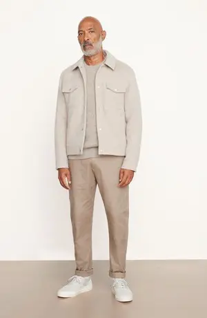 Vince Wool Blend Trucker Jacket