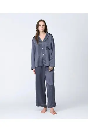 FOO TOKYO Silk Pajamas Gray