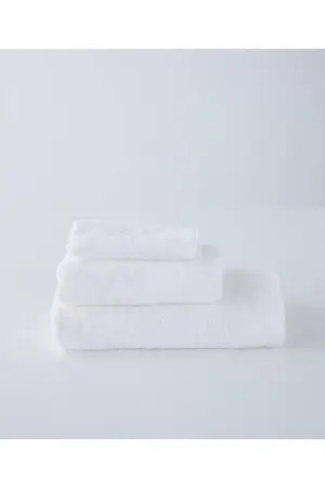 FOO TOKYO Organic Cotton Towel Bath Towel/face Towel/hand Towel 3-size Set In Same Color - White