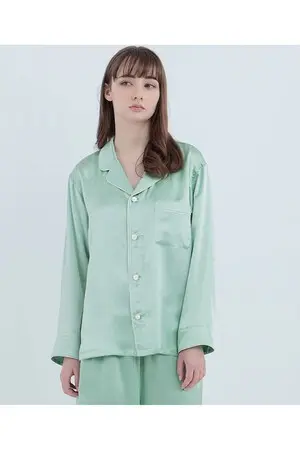 FOO TOKYO Silk Pajamas Mint - Green