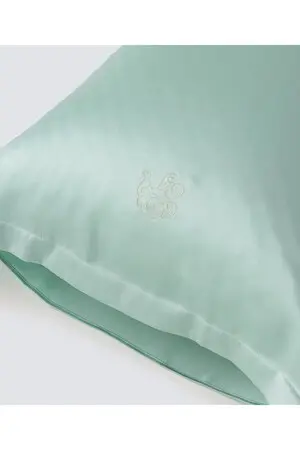 FOO TOKYO Silk Pillow Case - Green