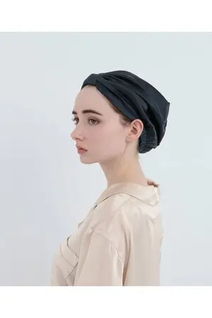 FOO TOKYO Foo Tokyo Elegant Silk Cap Navy