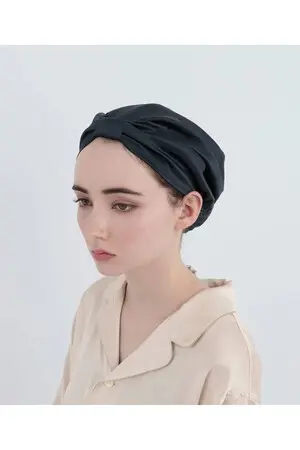 FOO TOKYO Elegant Silk Cap - Navy