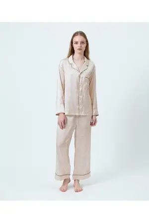 FOO TOKYO Interior-like Silk Pajamas