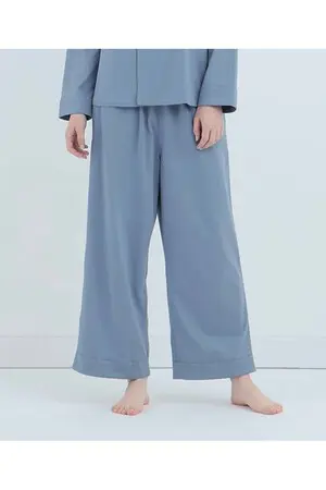 FOO TOKYO Royal Organic Cotton Double Button Pajamas Cobalt - Blue