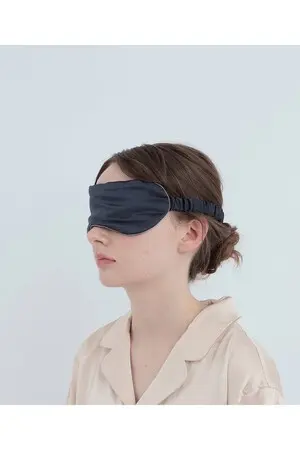FOO TOKYO Silk Eye Mask Elegant - Navy