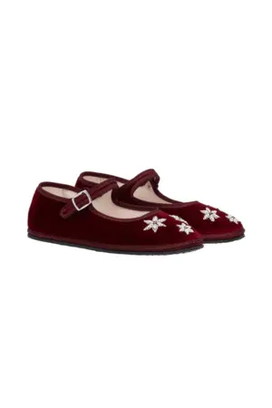 Saloni Mj Jinx Stars Embroidery Mary Jane Slippers