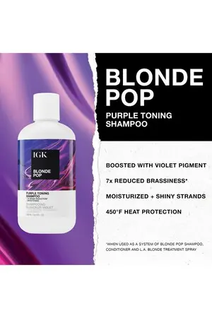 IGK Blonde Pop Toning Shampoo