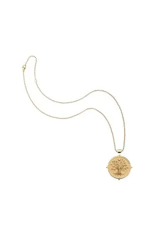 JANE WIN Faith Jw Original Pendant Coin - Gold
