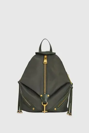 Rebecca Minkoff Julian Backpack Pebbled Leather Olive Taupe s-l400.jpg main image 4