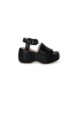 Rosetta Getty Platform Clog Sandal - Black
