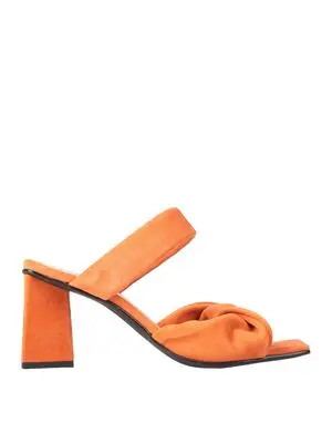 Vero Moda Leather Sandals - Orange