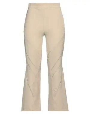 High Flared Leg Pants - Sand