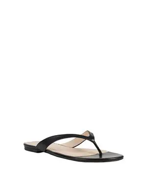STUART WEITZMAN Soft Leather Thong Sandals