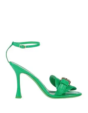 By Far Leather Sandals With Ankle Tie