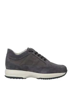 Hogan HOGAN Light Grey Leather And Textile Fiber Sneakers Lead
