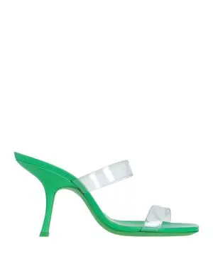 By Far Leather Sandals - Green