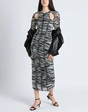 Topshop Zebra-print Tulle Maxi Dress
