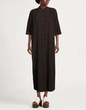 8PM Cotton Shirt Dress - Brown