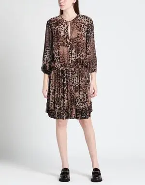 SOUVENIR Leopard-print Midi Dress