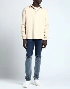 Dolce & Gabbana Skinny Jeans With Leather Trims